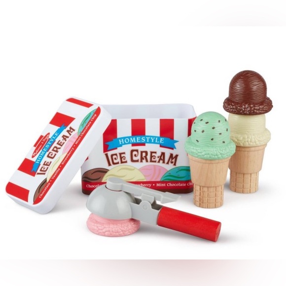 Melissa & Doug | Toys | Melissa Doug Ice Cream Cone Scoop Stack Playset ...